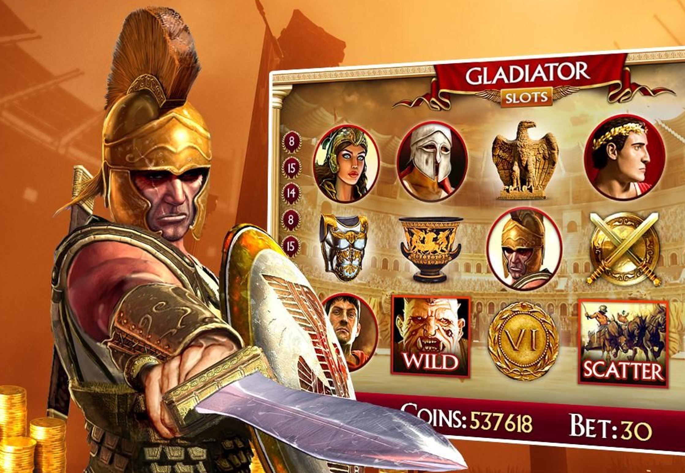 Gladiator - Conseils à suivre pour jouer aux machines à sous Gladiator #1